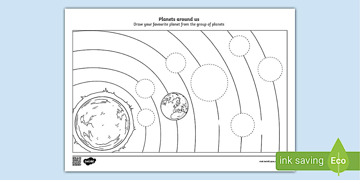 Drawing Planets Activity - Space Unit (Teacher-Made)