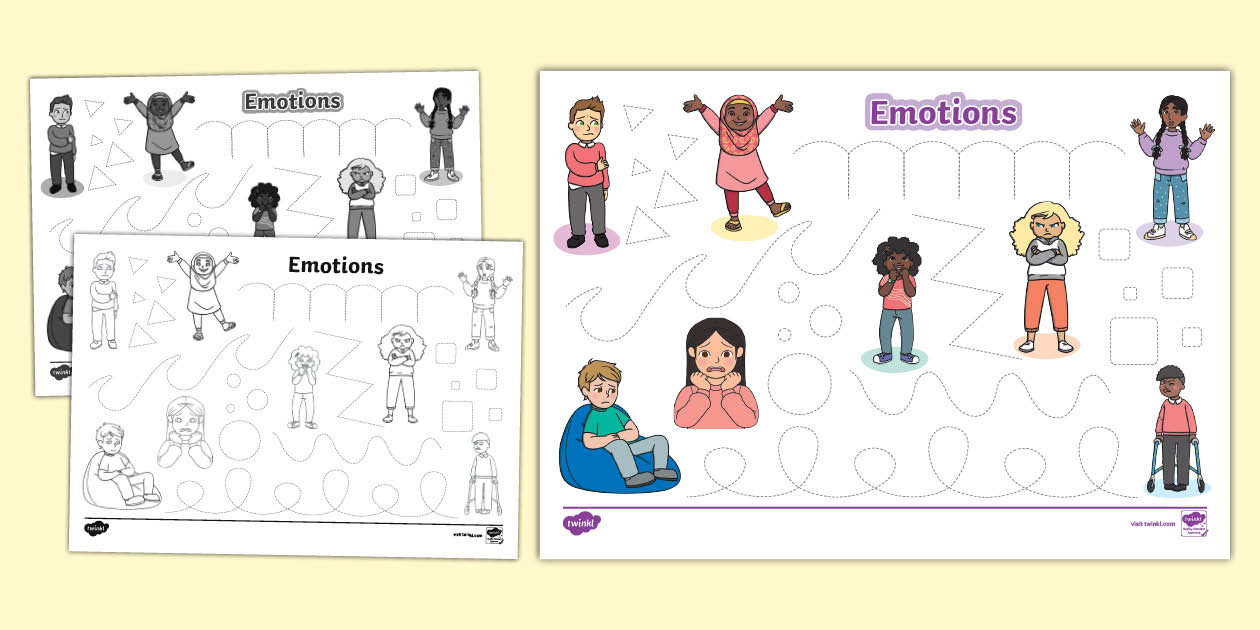 Emotions Mindfulness Finger Tracing Activity (teacher made)