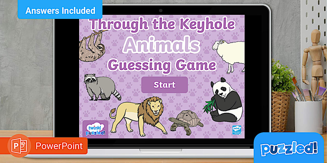 Animals Through the Keyhole What Am I PowerPoint - Twinkl