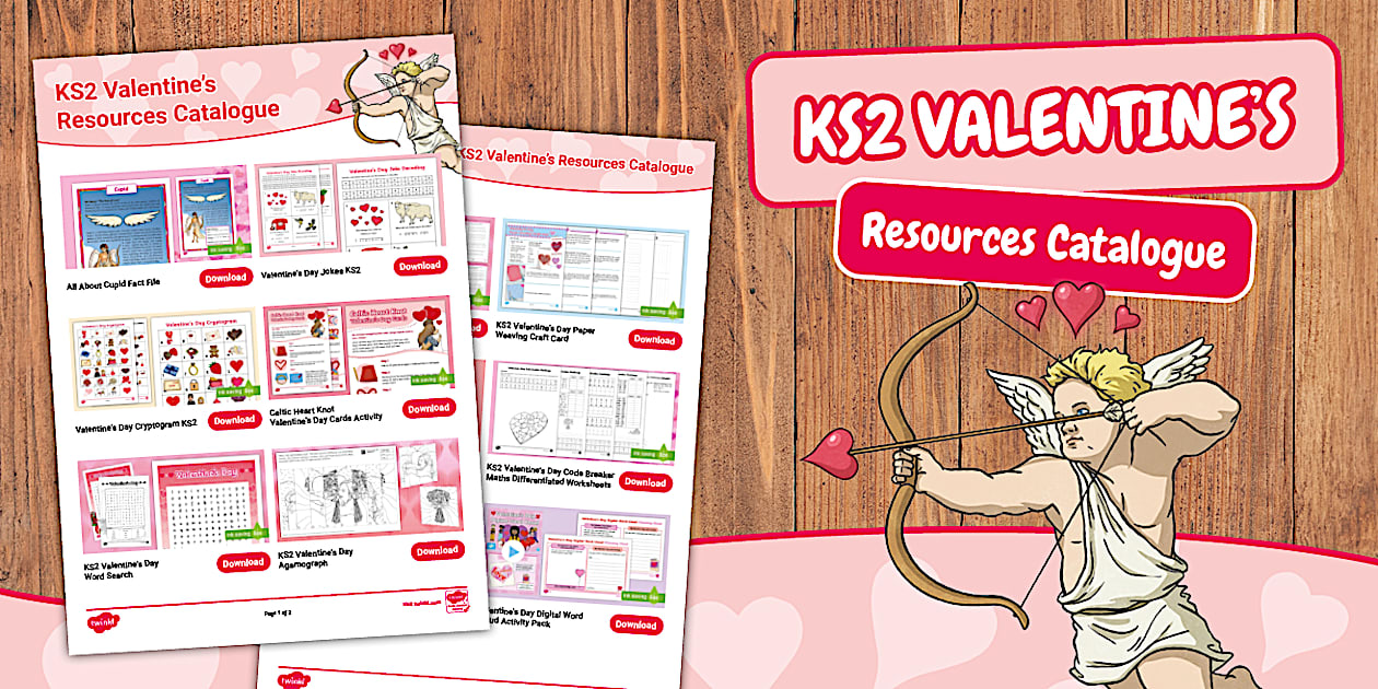 KS2 Valentines Resources Catalogue