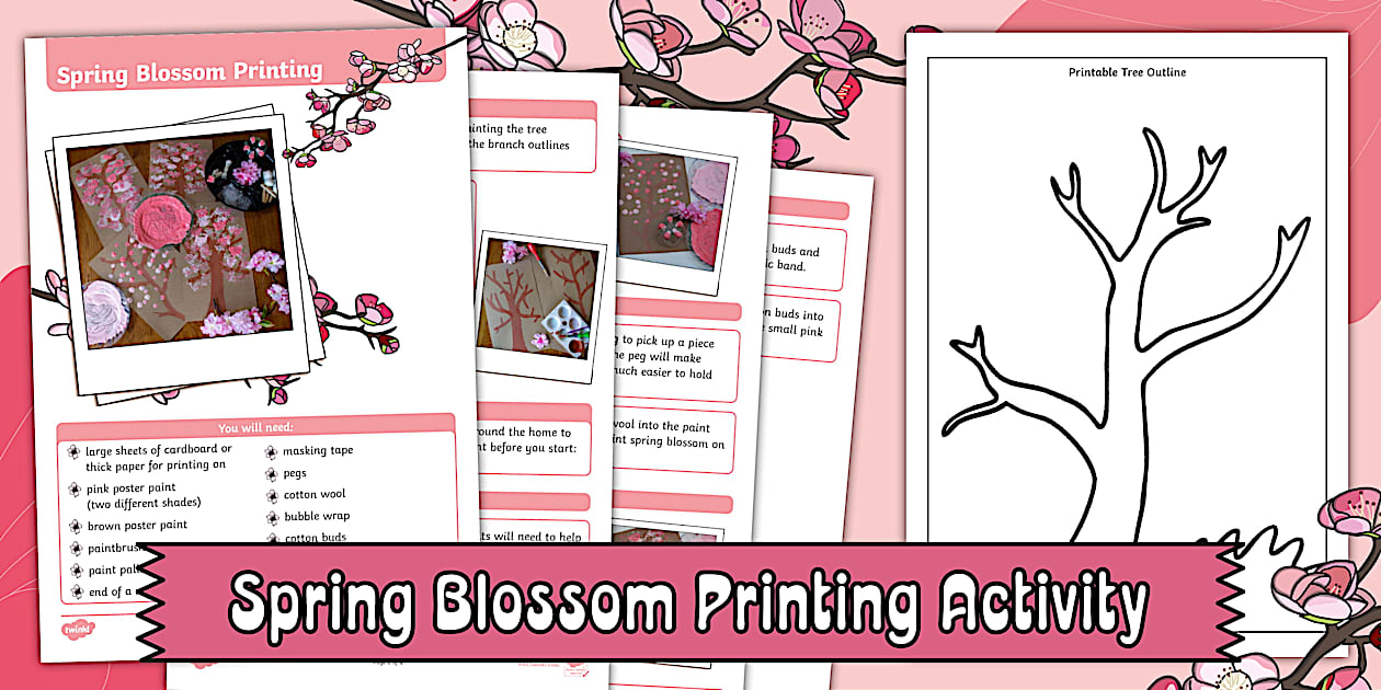 Spring Blossom Printing Activity