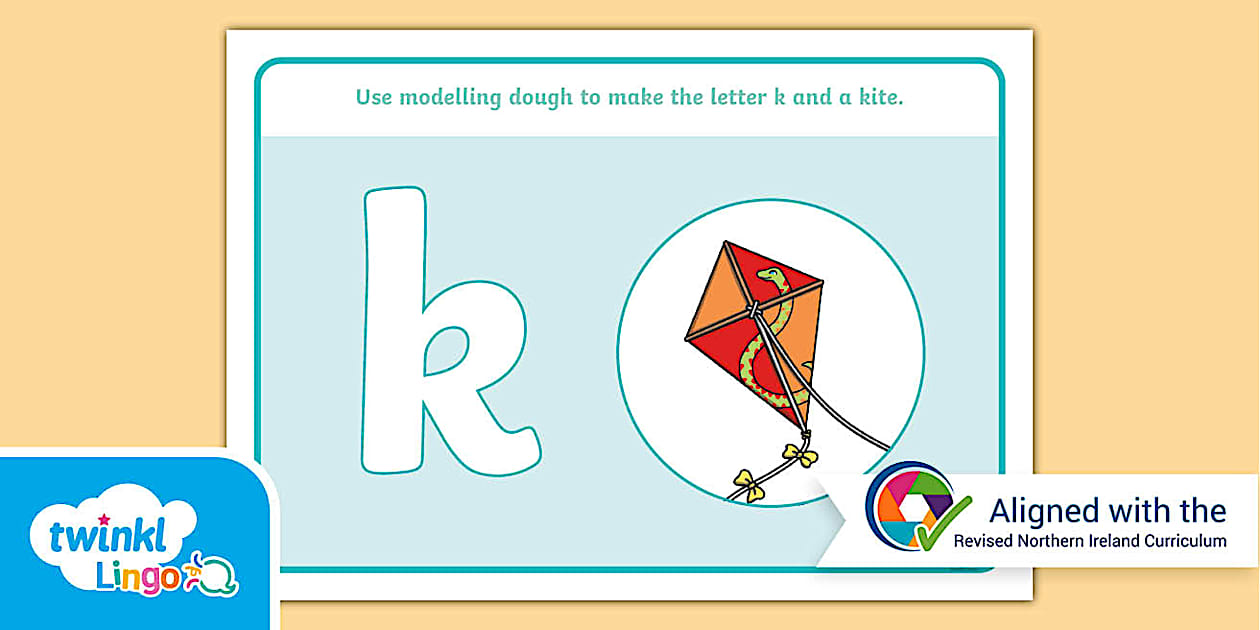 ‘k’ Dough Mat (teacher made) - Twinkl