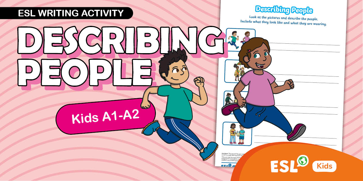 ESL Describing People Activity for Kids