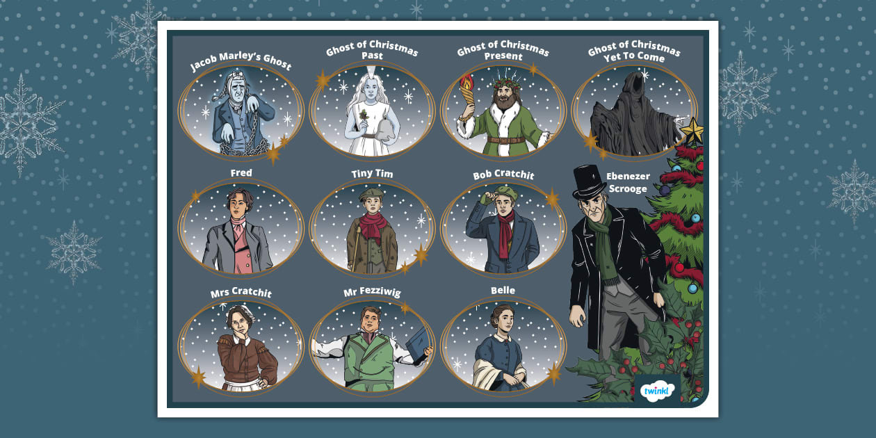 EAL Older Learners A Christmas Carol Character Word Mat