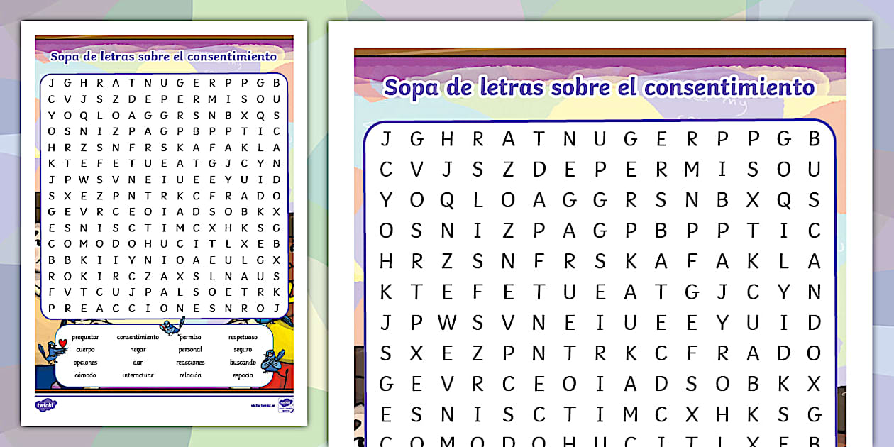 "Tu voz, tu decisión" (Sopa de Letras) - Twinkl