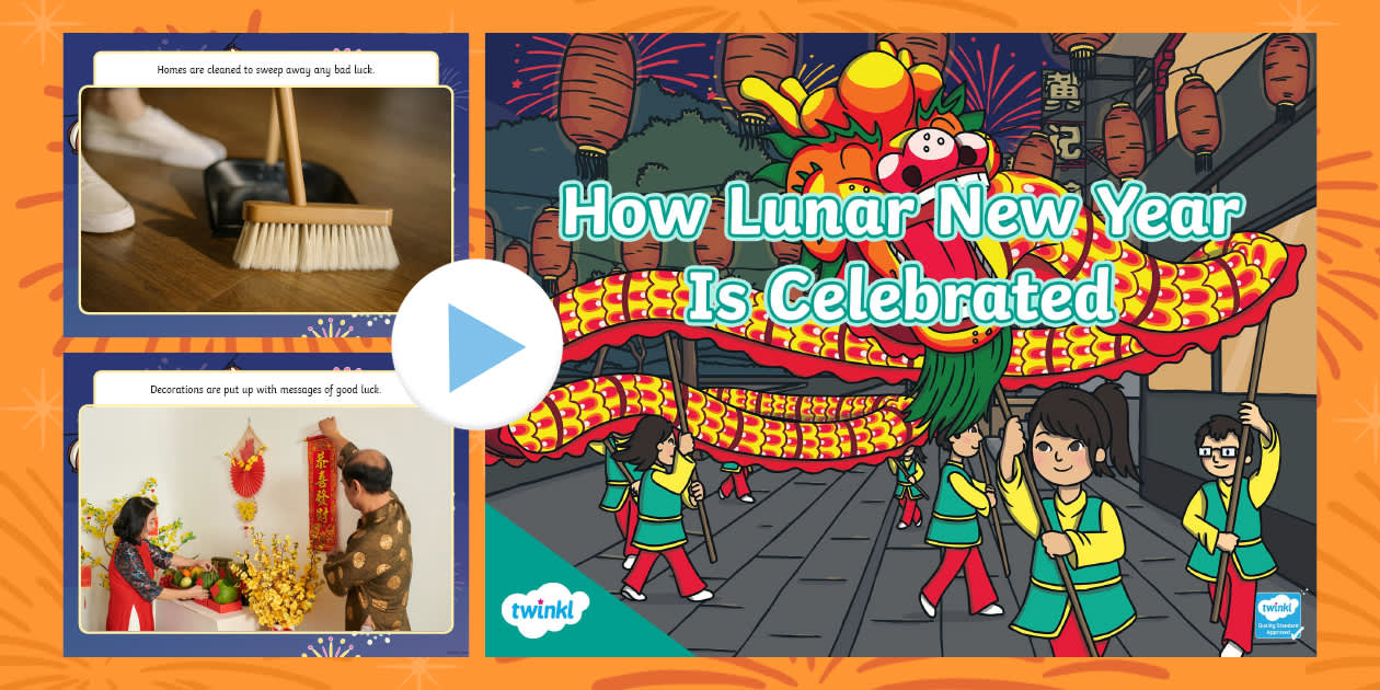 How Lunar New Year Is Celebrated Photo PowerPoint - Twinkl