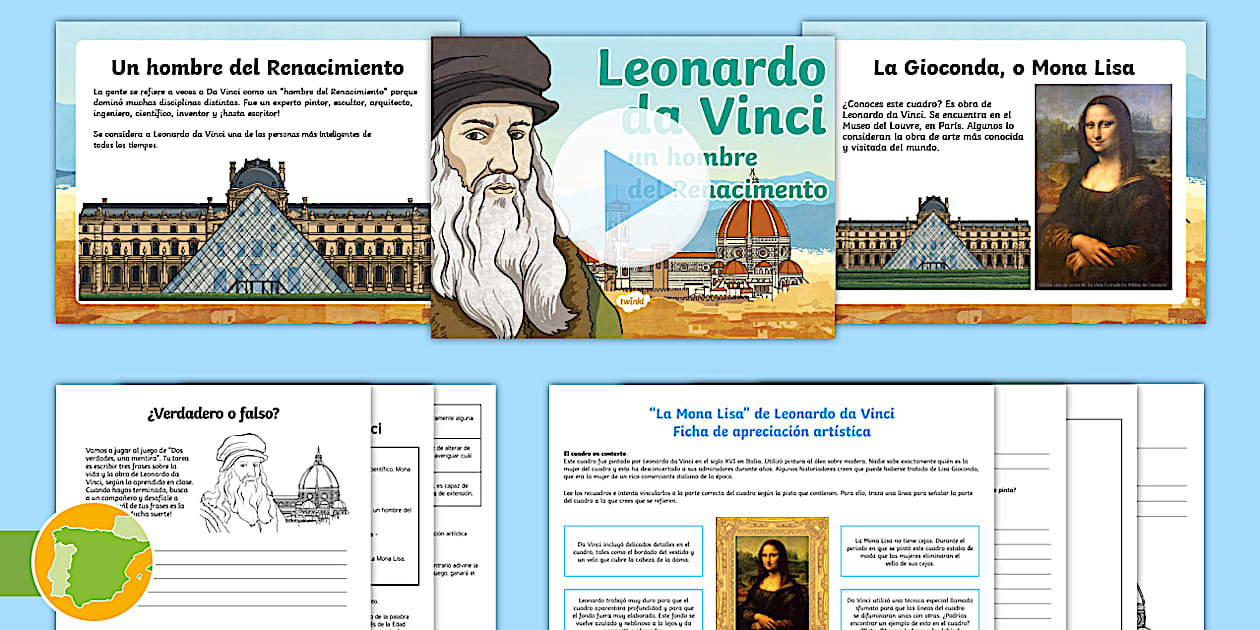 Pack de programación: Leonardo da Vinci (teacher made)