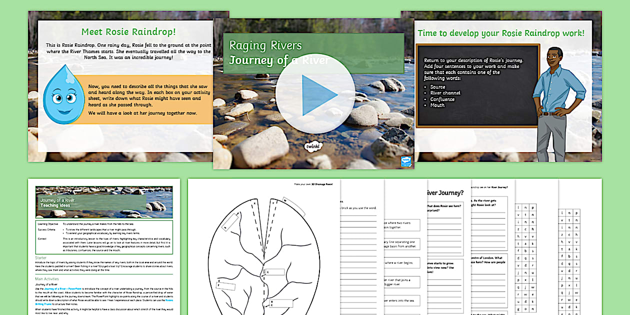 The Journey of a River Lesson Pack - River Lesson Plan