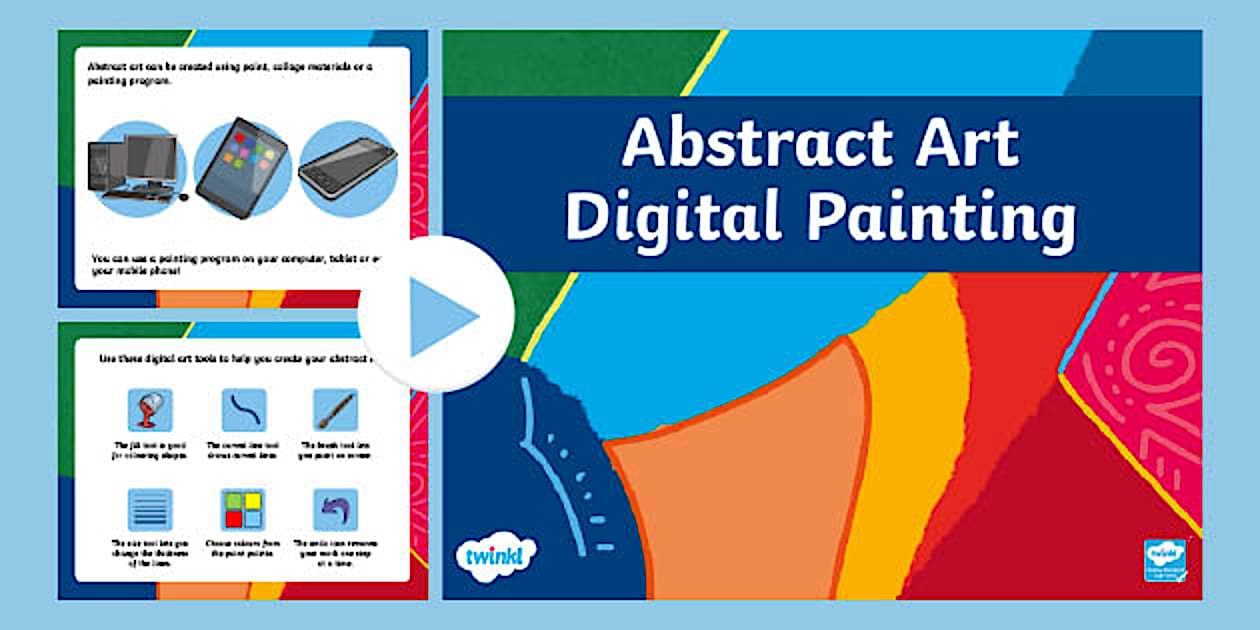 Abstract Art Digital Painting - Computing (teacher made)