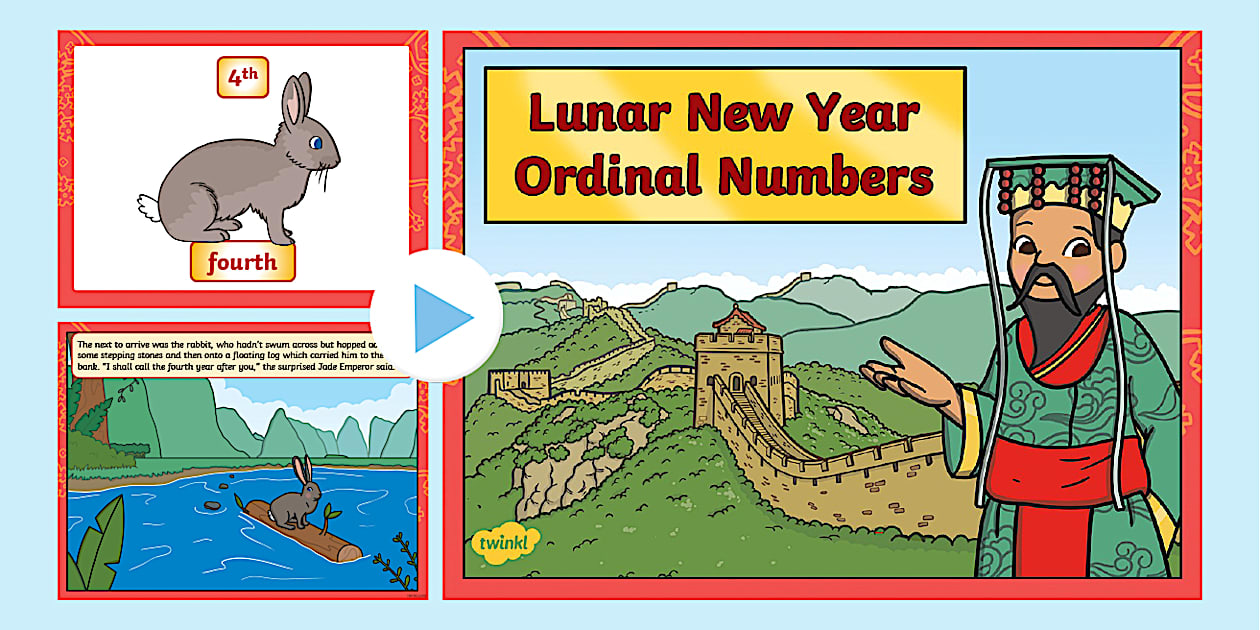 👉 KS1 Ordinal Language Lunar New Year Maths Powerpoint