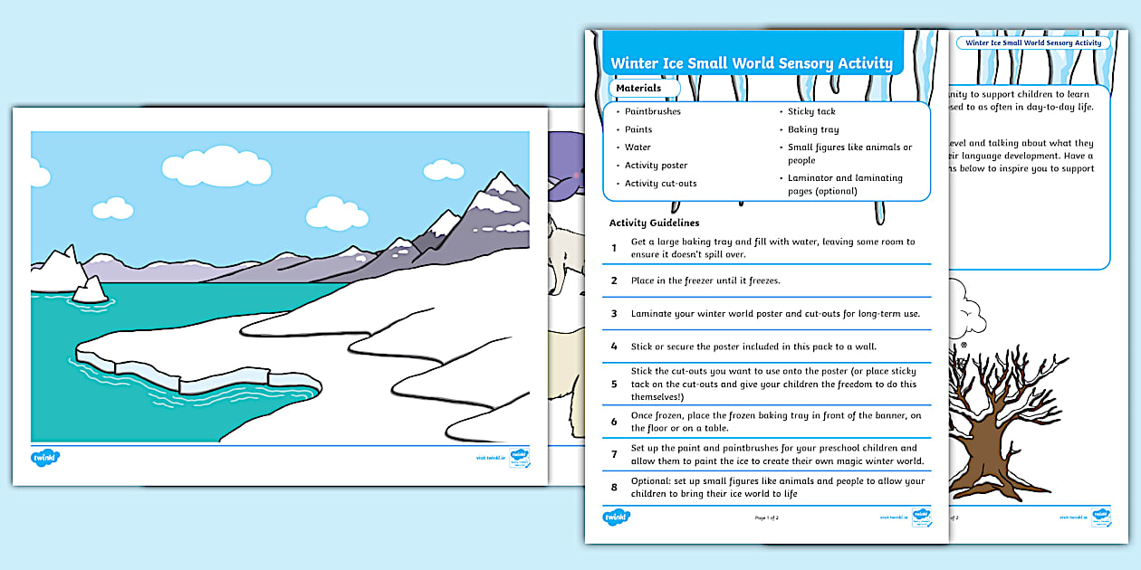 Winter Ice Small World Sensory Activity (teacher made)