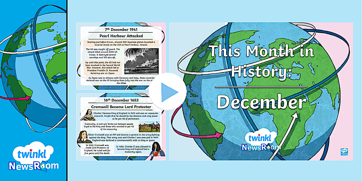 This Month in History: December | Twinkl Resources - Twinkl