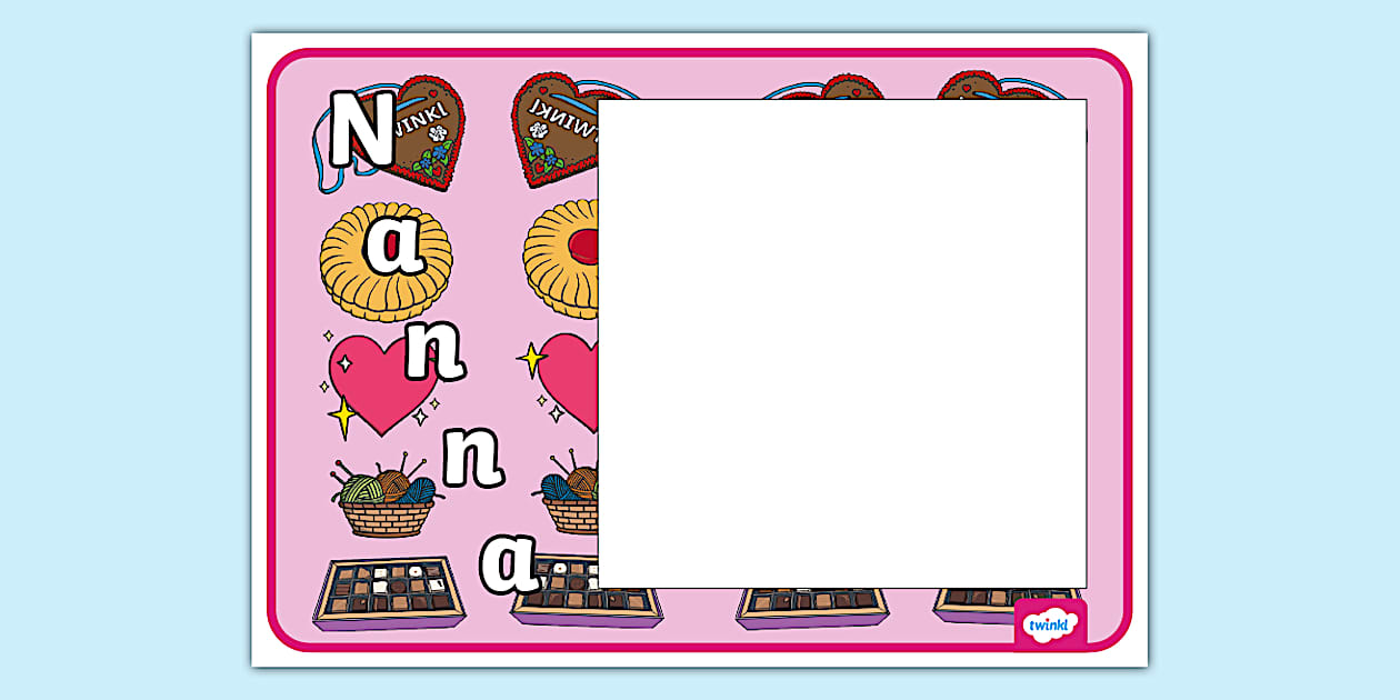 Nanna Picture Frame (teacher made) - Twinkl