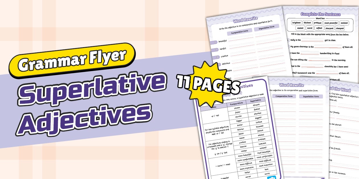 Grammar Flyer 09 Superlative Adjectives 최상급 형용사