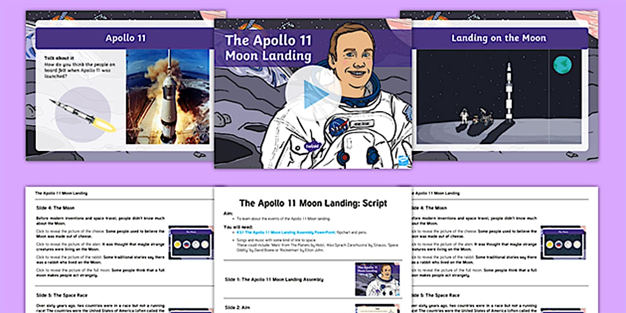 KS1 The Apollo Moon Landing and Neil Armstrong Assembly Resource Pack