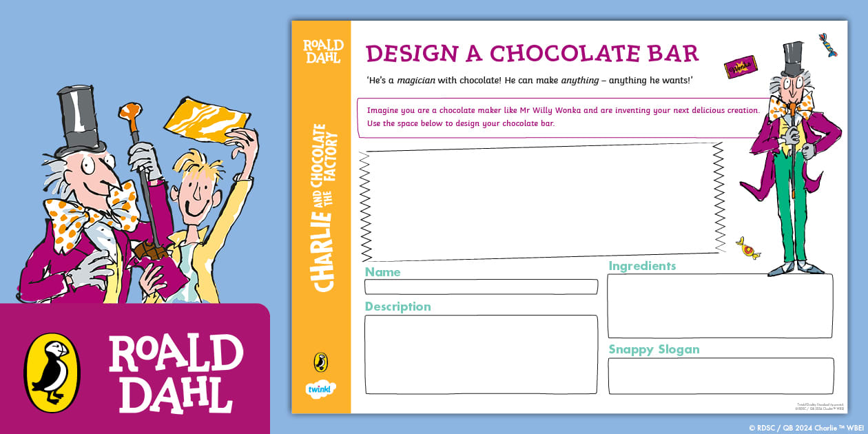 FREE! - Design a Chocolate Bar | Charlie and the Chocolate Factory
