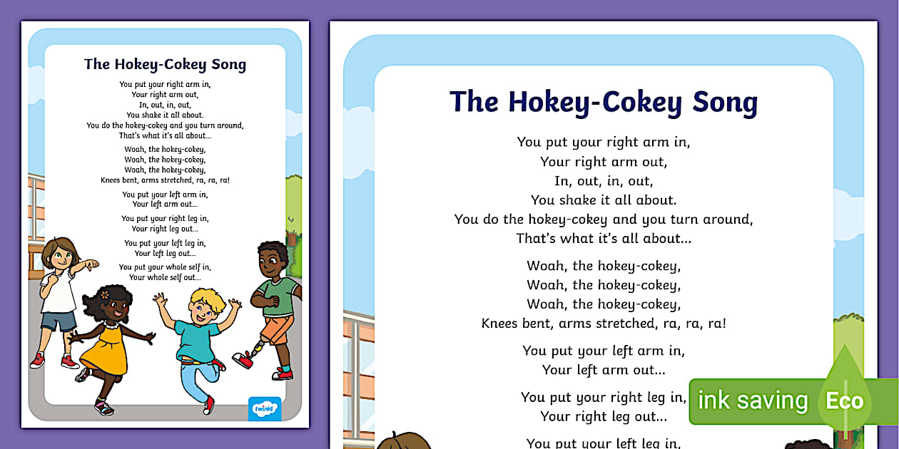 The Hokey-Cokey Song - Movement Songs Action Rhyme - Twinkl