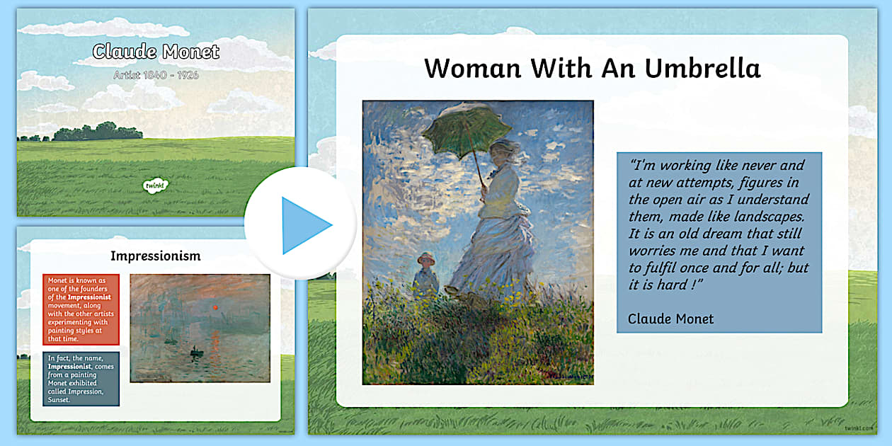 KS2 Claude Monet Information PowerPoint - Twinkl