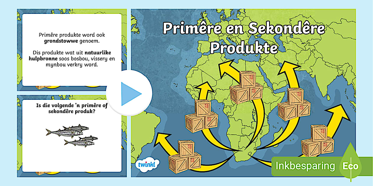Primêre en Sekondêre Produkte Powerpoint (teacher made)