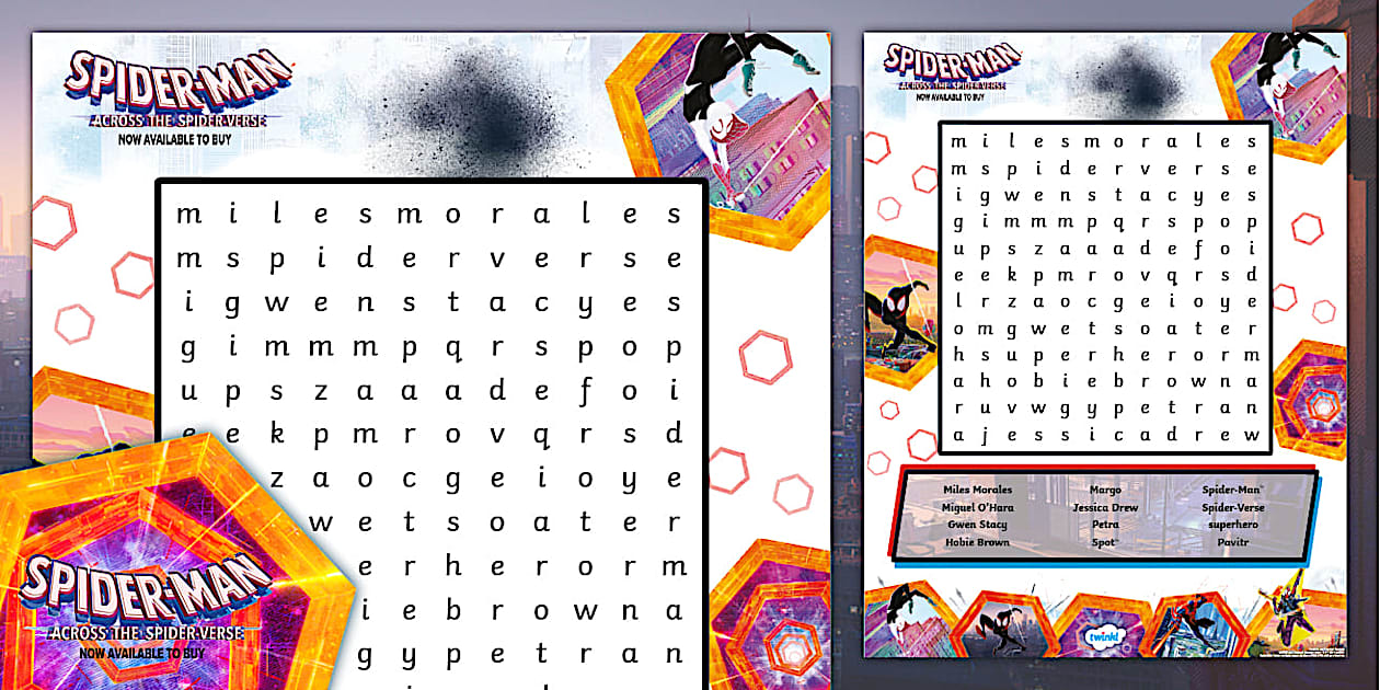 FREE! - Spider-Man™: Word Search for 3rd-5th Grade