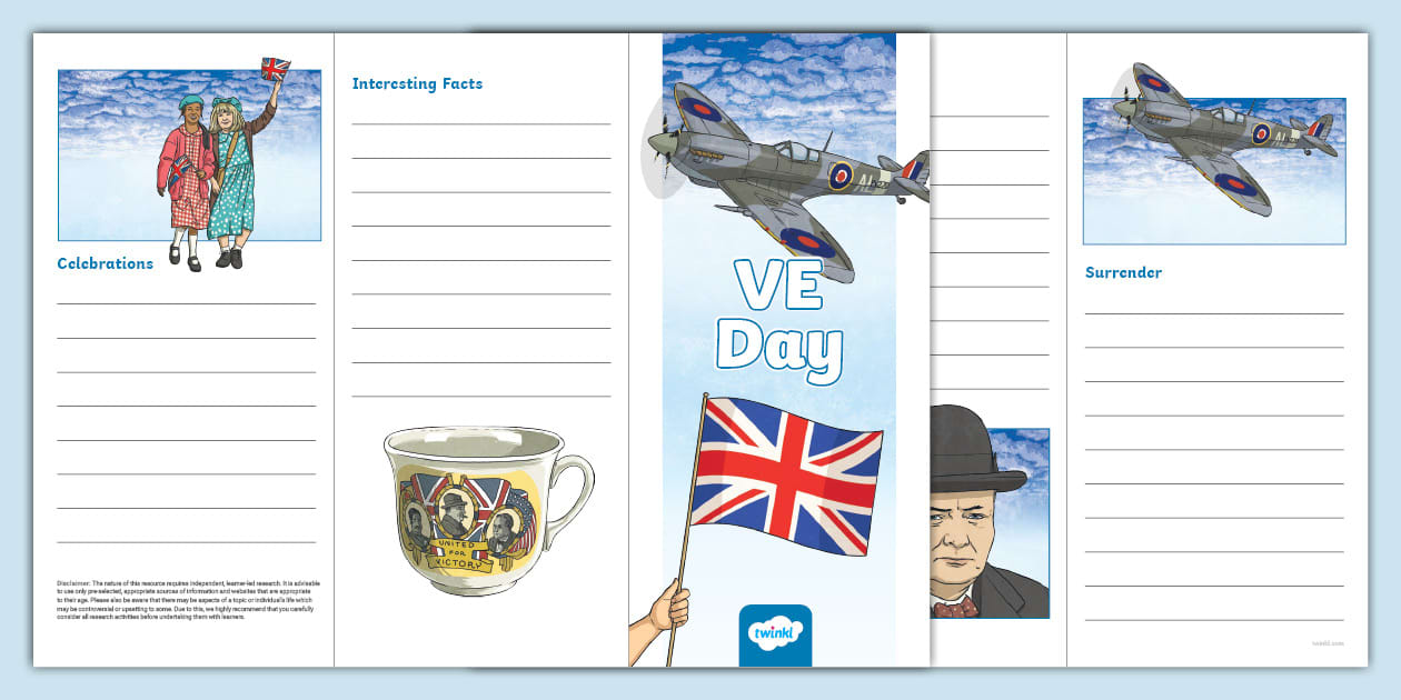 VE Day Leaflet Template (teacher made) - Twinkl VE Day Leaflet Template (teacher made) - Twinkl