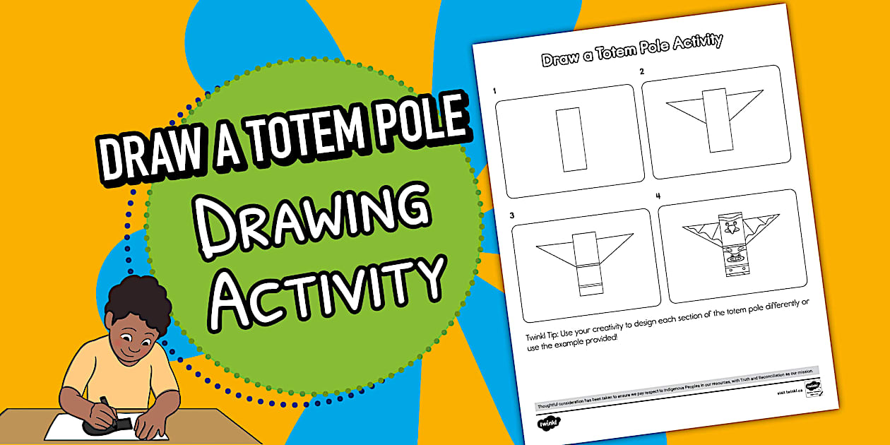 Draw a Totem Pole Activity