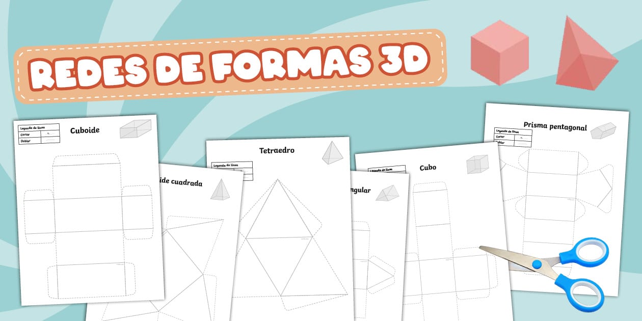 Recortables: Redes de formas 3D
