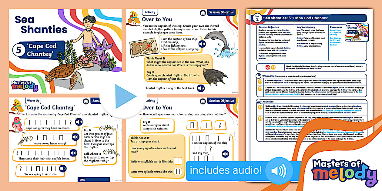 👉 Year 2 Sea Shanties Session 5 (teacher made) - Twinkl
