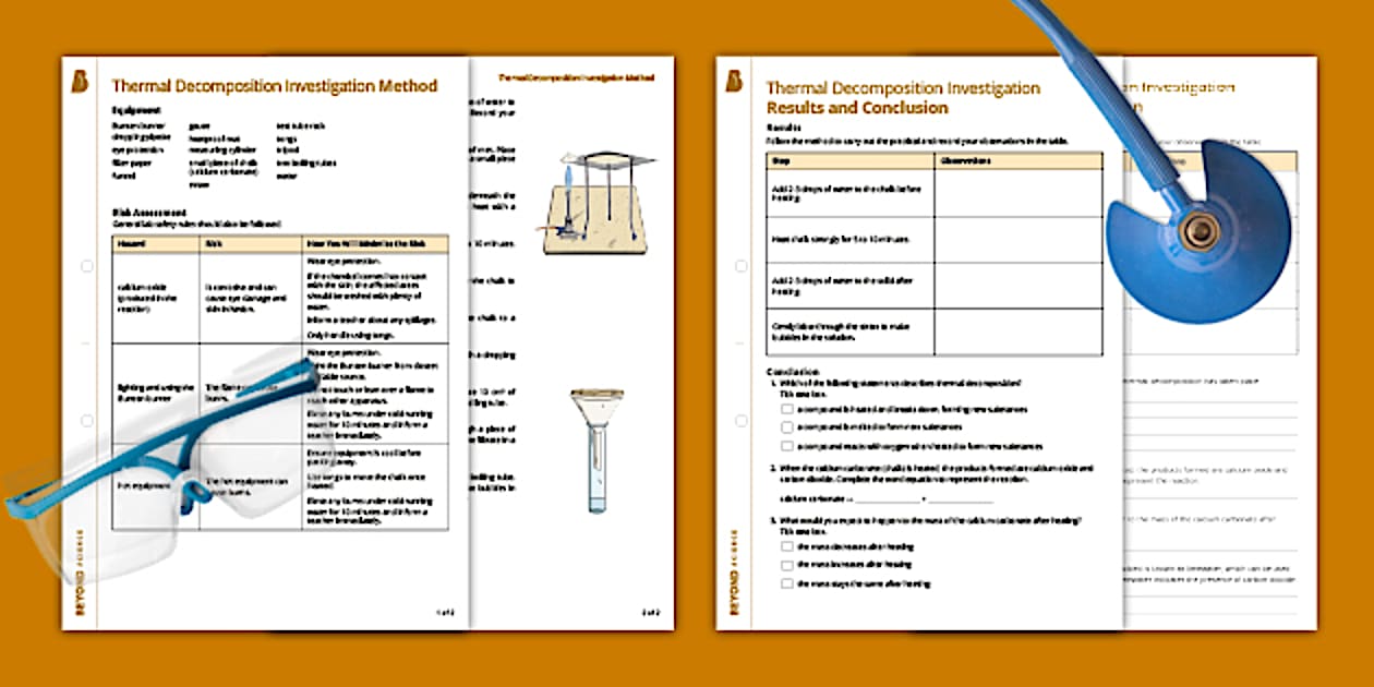 Thermal Decomposition Investigation | KS3 Chemical Reactions