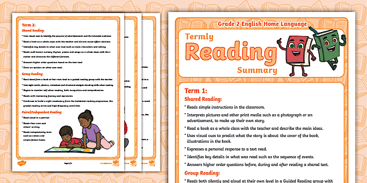 Grade 2 English Home Language: Termly Reading Summary