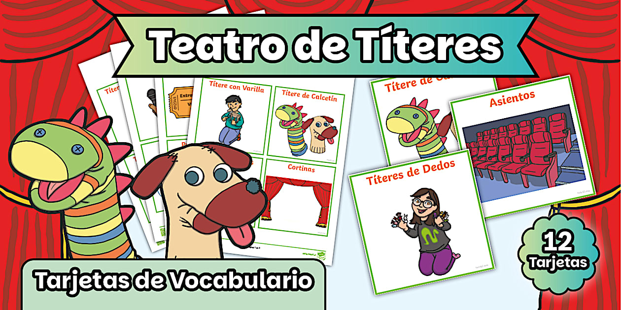 Tarjetas | Vocabulario | Teatro | Títeres | Lenguaje | NT
