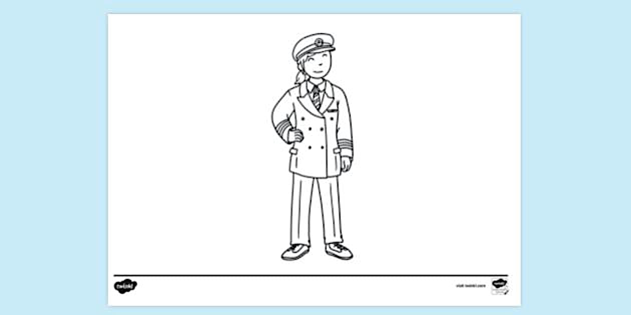 Pilot Colouring | Colouring Sheets (teacher made) - Twinkl