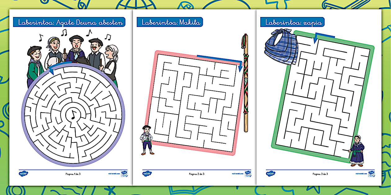 Laberintoak: Agate Deuna - Euskera (teacher made) - Twinkl