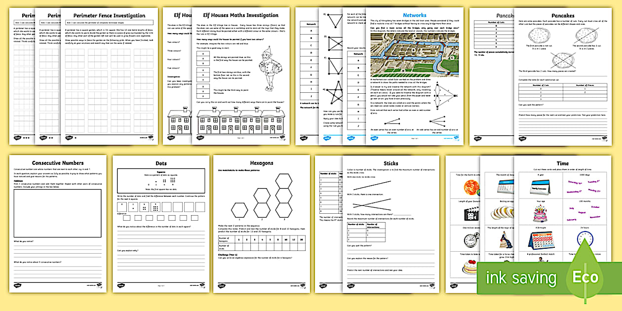 Open-Ended Year 6 Maths Investigations (teacher made)