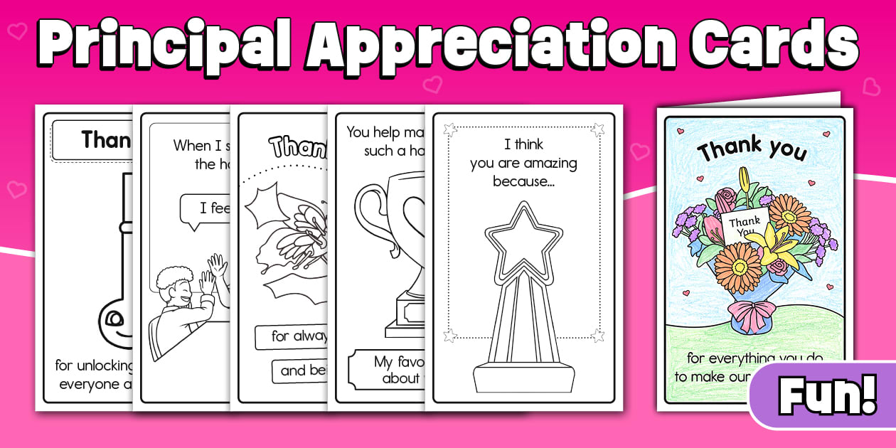 Principal Appreciation Cards