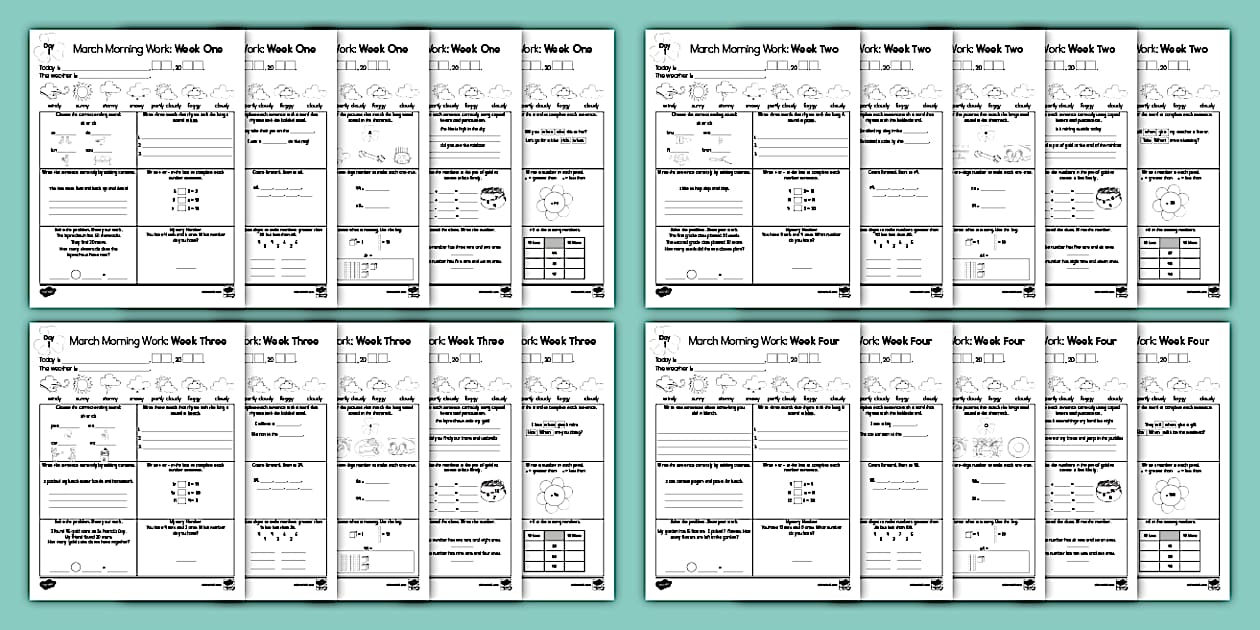 March Morning Work | Classroom Management | Twinkl USA