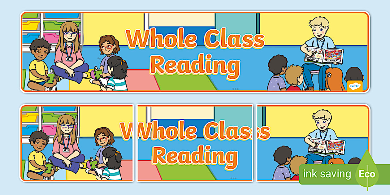 Whole Class Reading Display Banner, Reading, Class Book