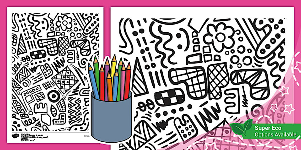 Confidence Boost Patterns Colouring Page (Teacher-Made)