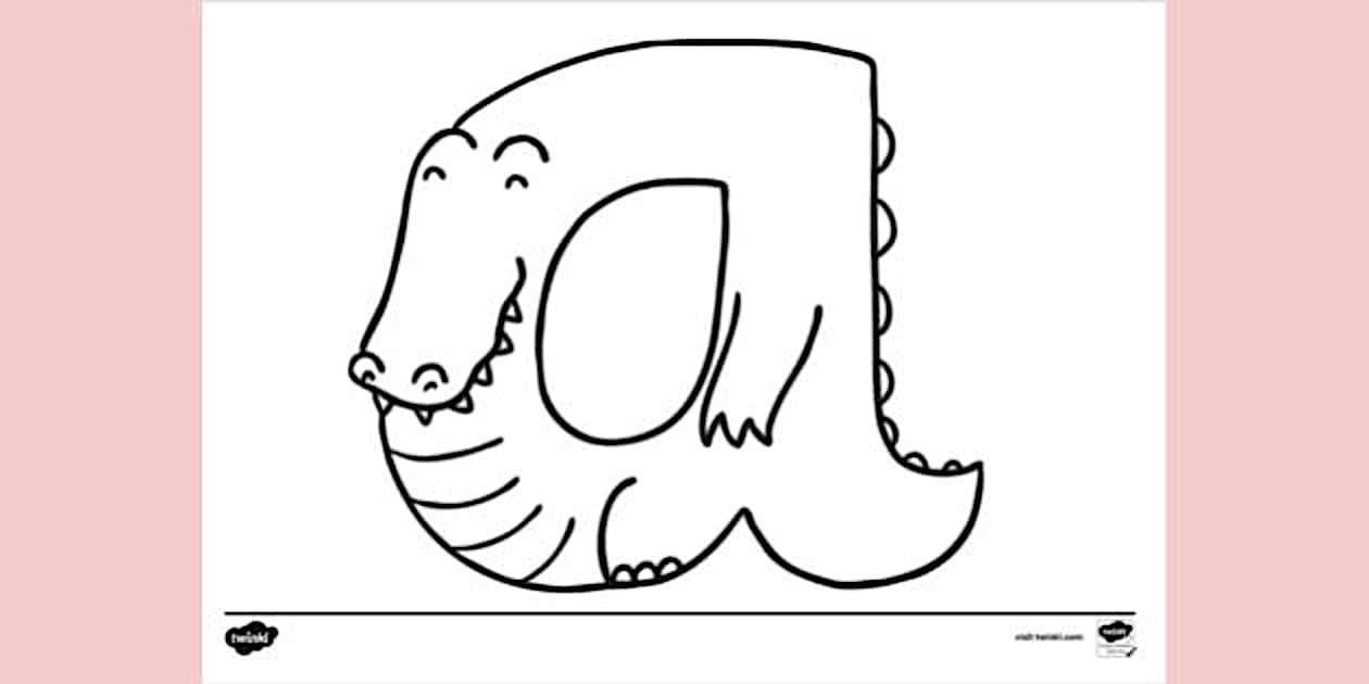 Letter 'A' Colouring | Colouring Sheets (teacher made)
