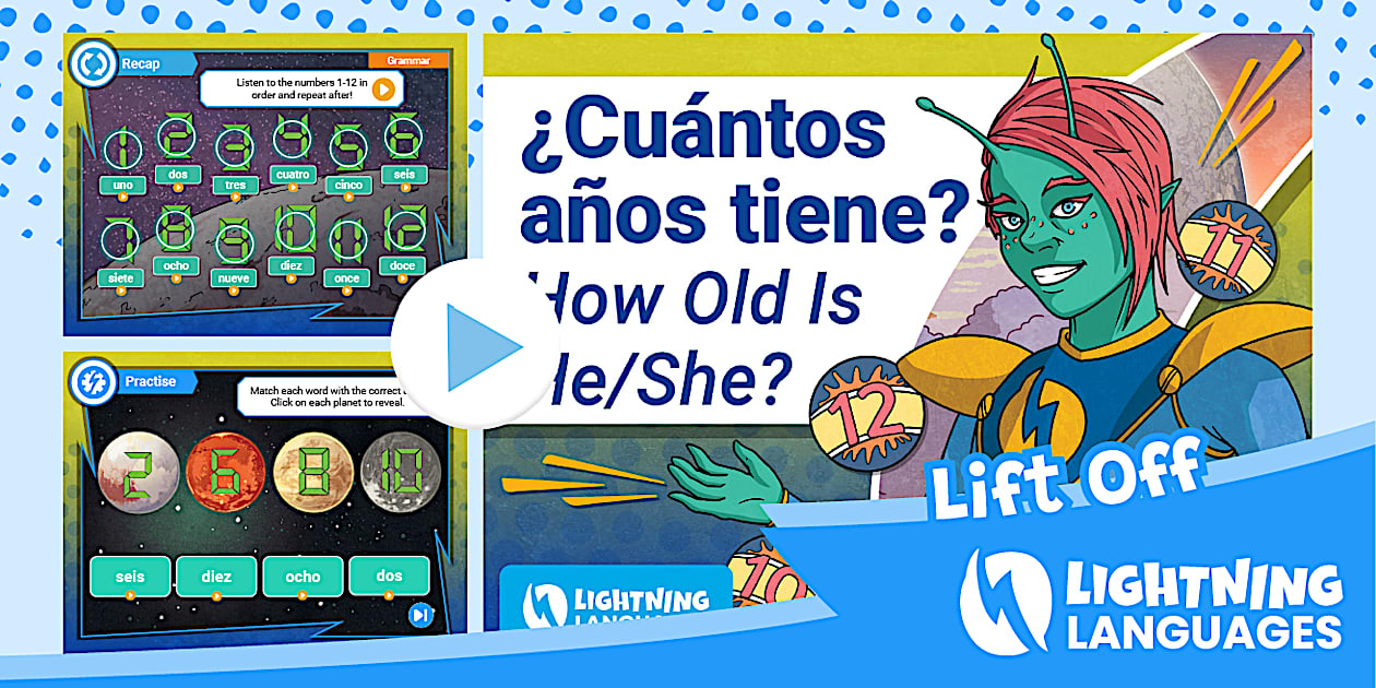 👉 Lightning Languages | Spanish Numbers PowerPoint 3