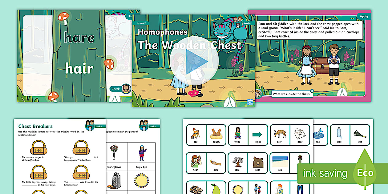 Homophones and Near Lesson Pack - Level 6 Week 29 Lesson 2