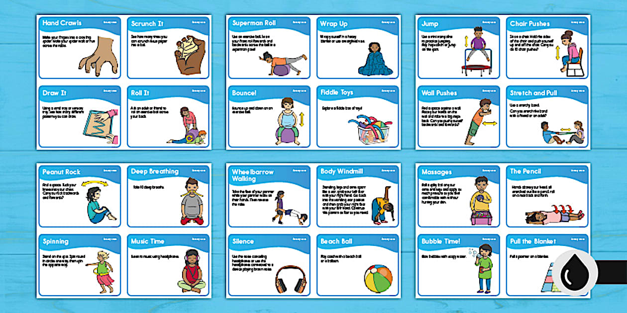 Sensory Break Cards Primary (Teacher-Made) - Twinkl