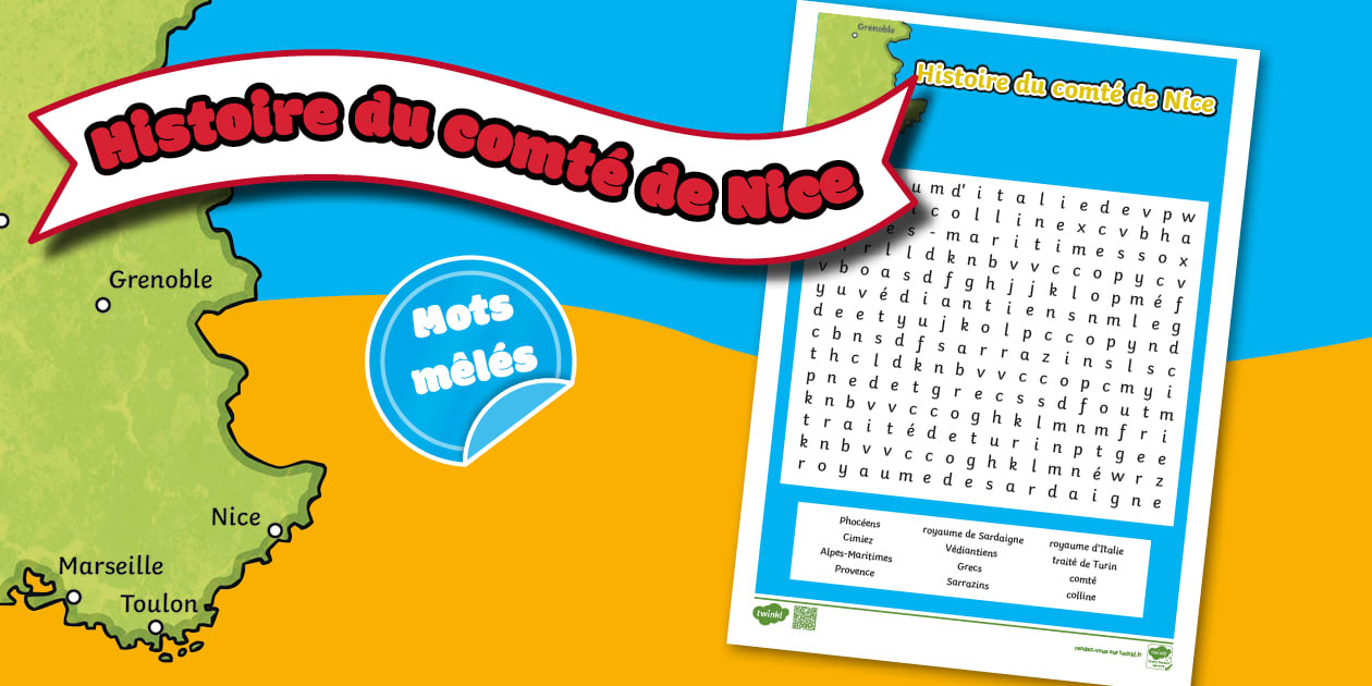 Mots mêlés : Histoire du comté de Nice
