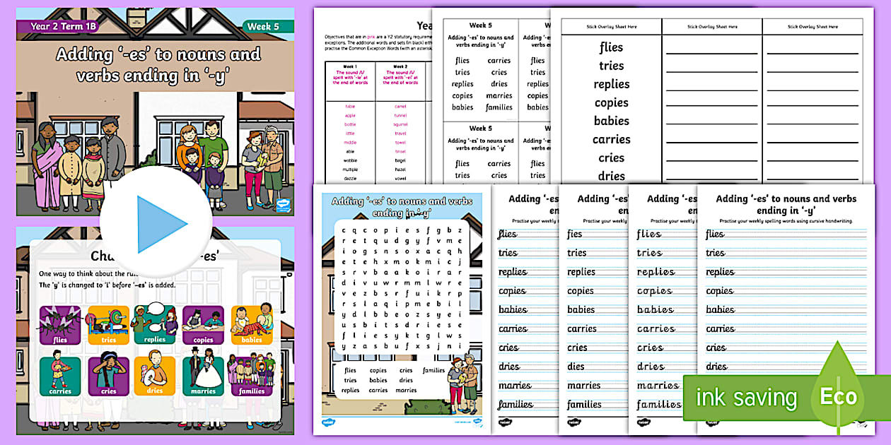 Year 2 Term 1B Week 5 Spelling Pack (teacher made) - Twinkl