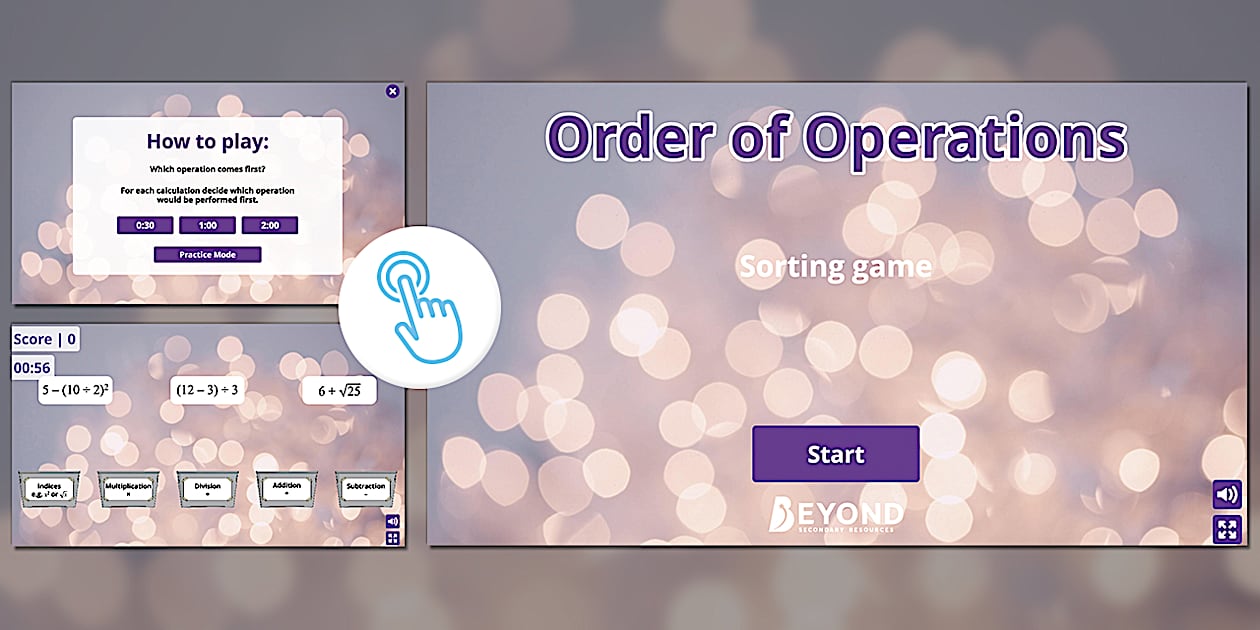 👉 Interactive Order of Operations Sorting Game | Beyond Maths