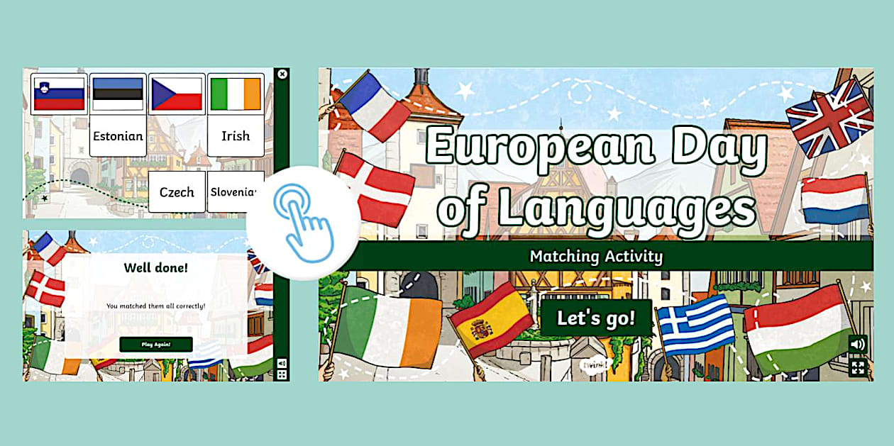 👉 European Day of Languages Interactive Matching Activity
