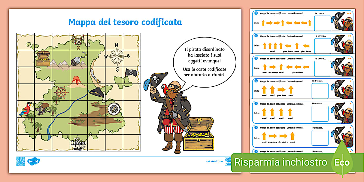 Il Coding della Mappa del Tesoro | Scuola Primaria - Twinkl