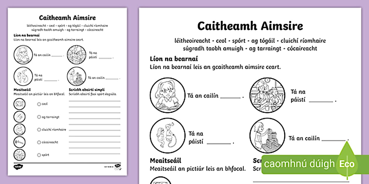 Hobbies In Gaeilge - Twinkl Ireland Resources (Teacher-Made)