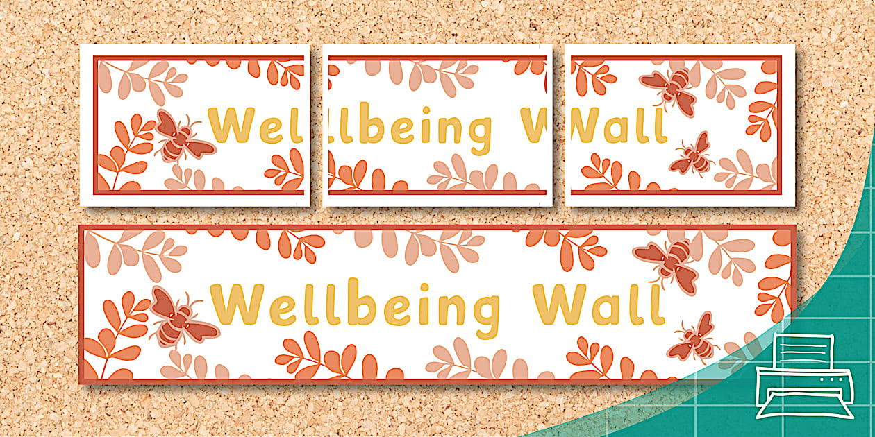 Wellbeing Banner | Wellbeing Classroom Display - Twinkl