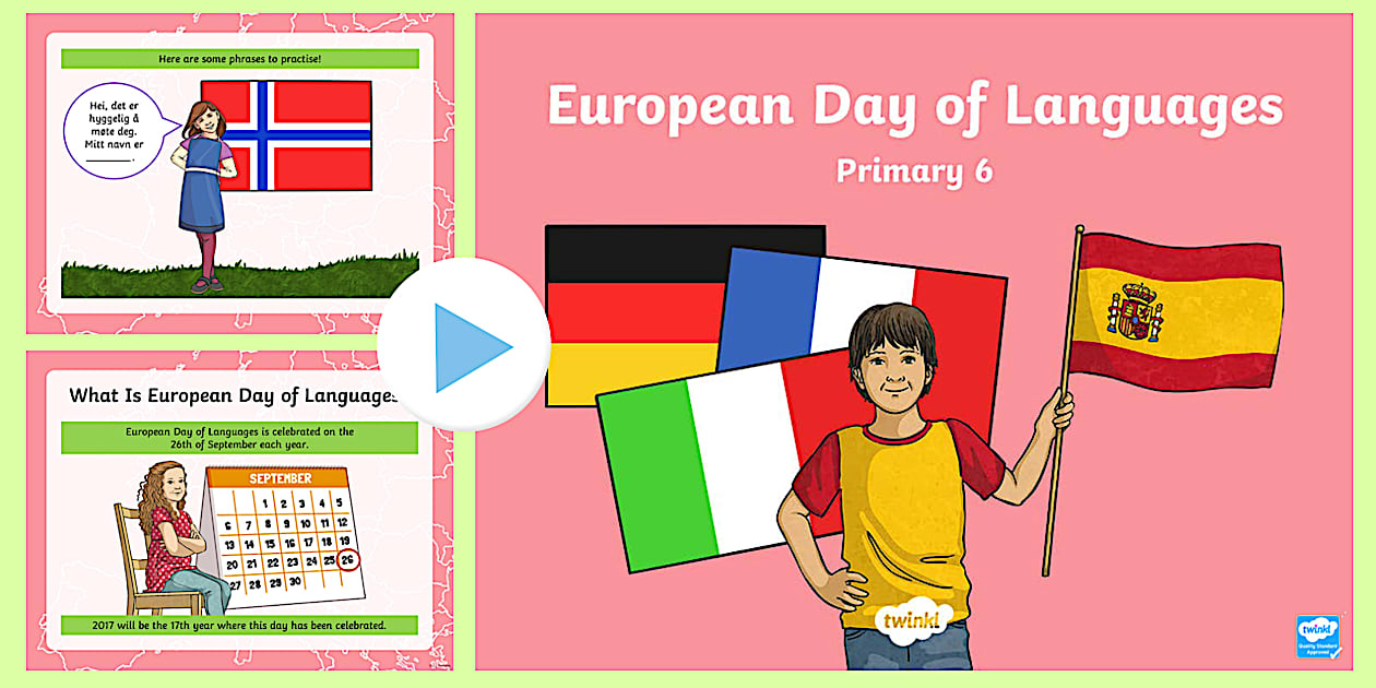 European Day of Languages Primary 6 PowerPoint - Twinkl